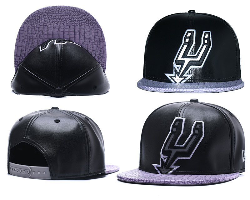 Buy NBA San Antonio Spurs Leather Snapback Hats 49873 Online - Hats ...